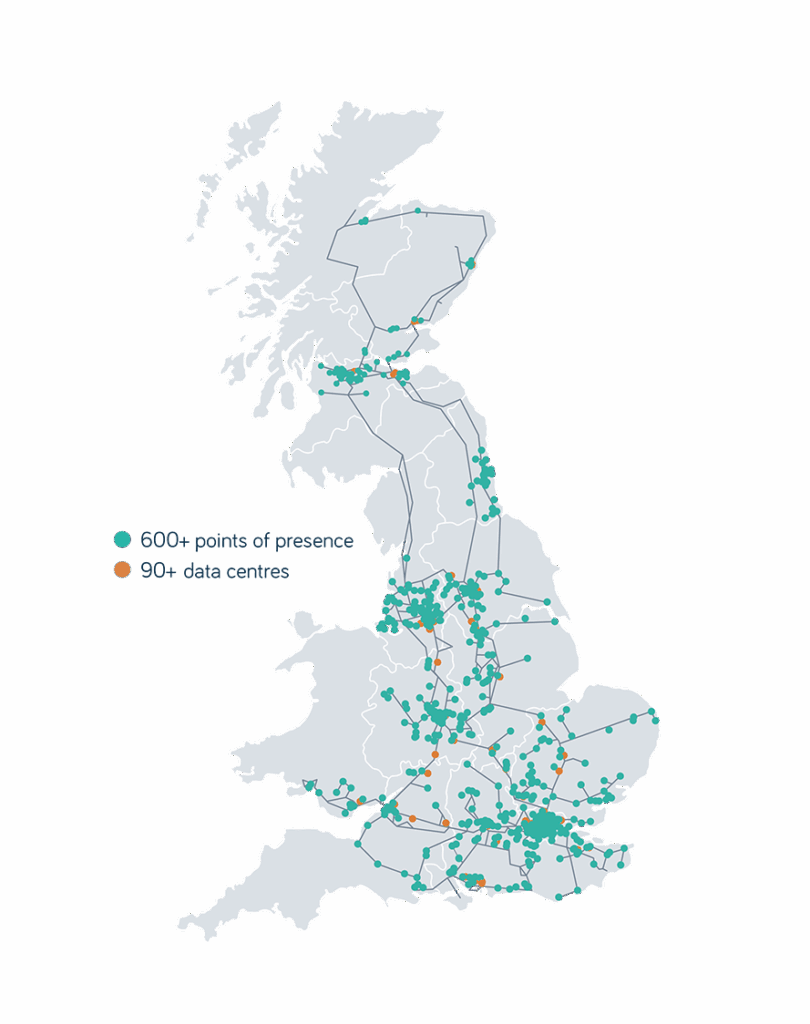 Our UK fibre network - Neos Networks